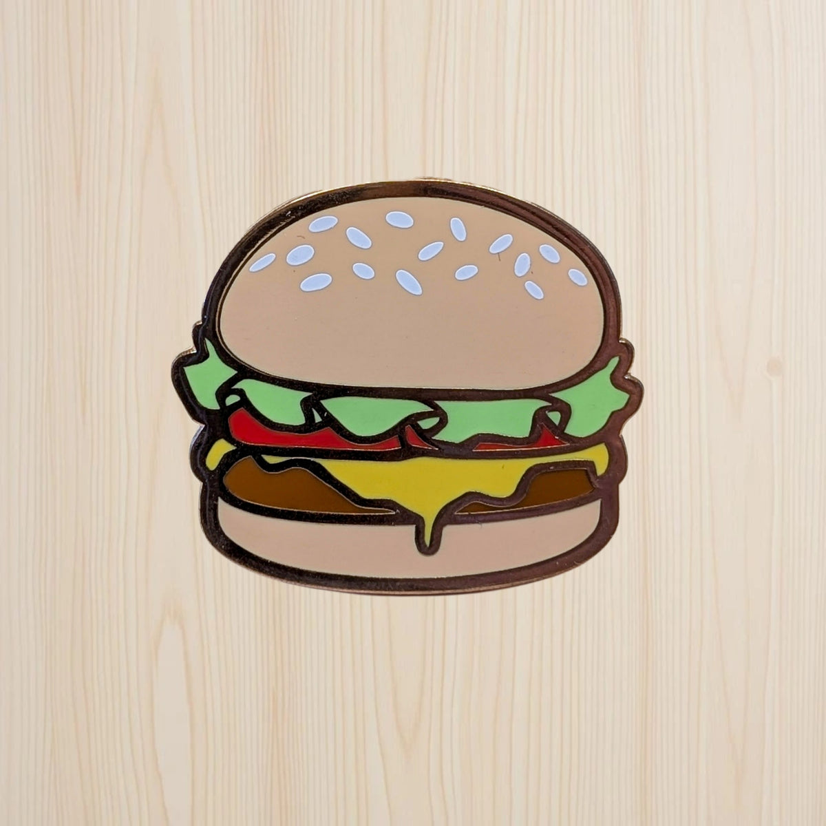 Burger Enamel Pin – Noms